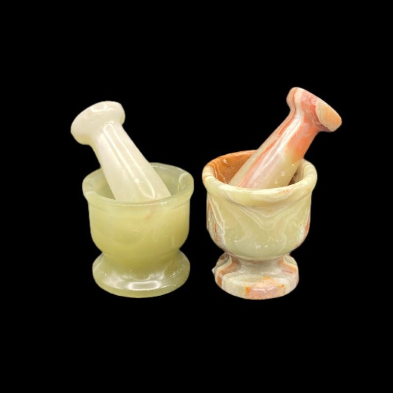 2 Inch Onyx Mortar And Pestle – Ron Coleman Mining