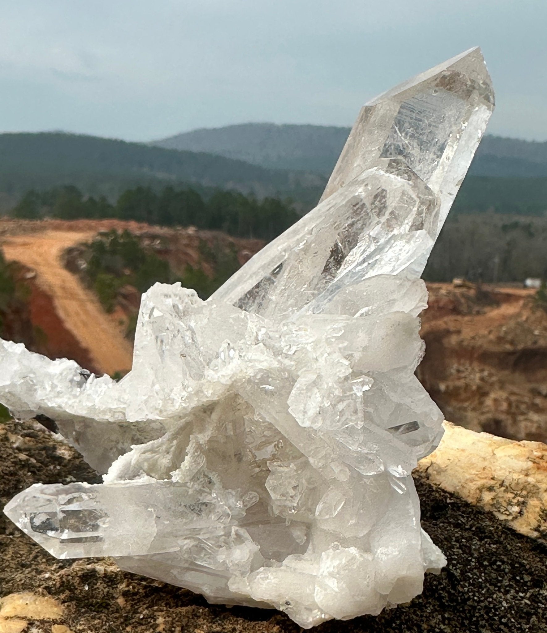 Raw Quartz Crystal Cluster – Ron Coleman Mining