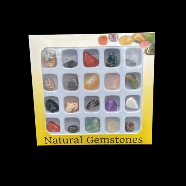 Natural Gemstones Set - Box Of Gems From Around The World