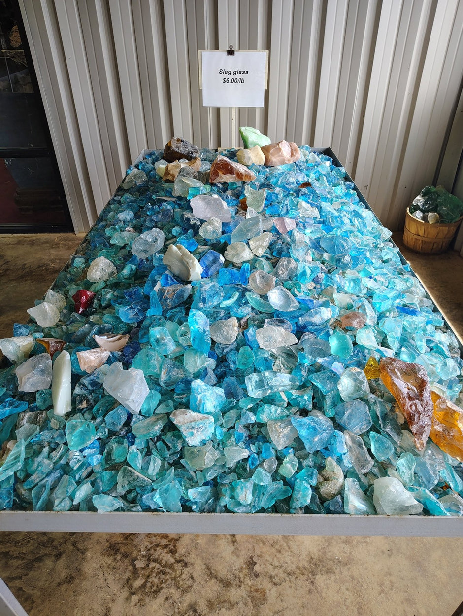 Slag Glass Cullet Sold By The Pound – Ron Coleman Mining