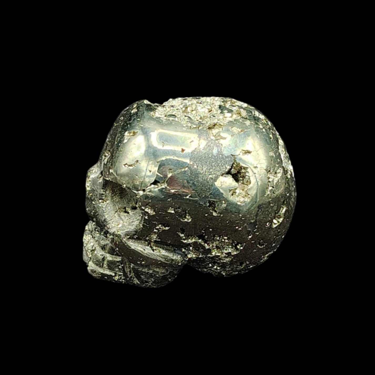 Polished Carved Pyrite Skull Figurine – Ron Coleman Mining