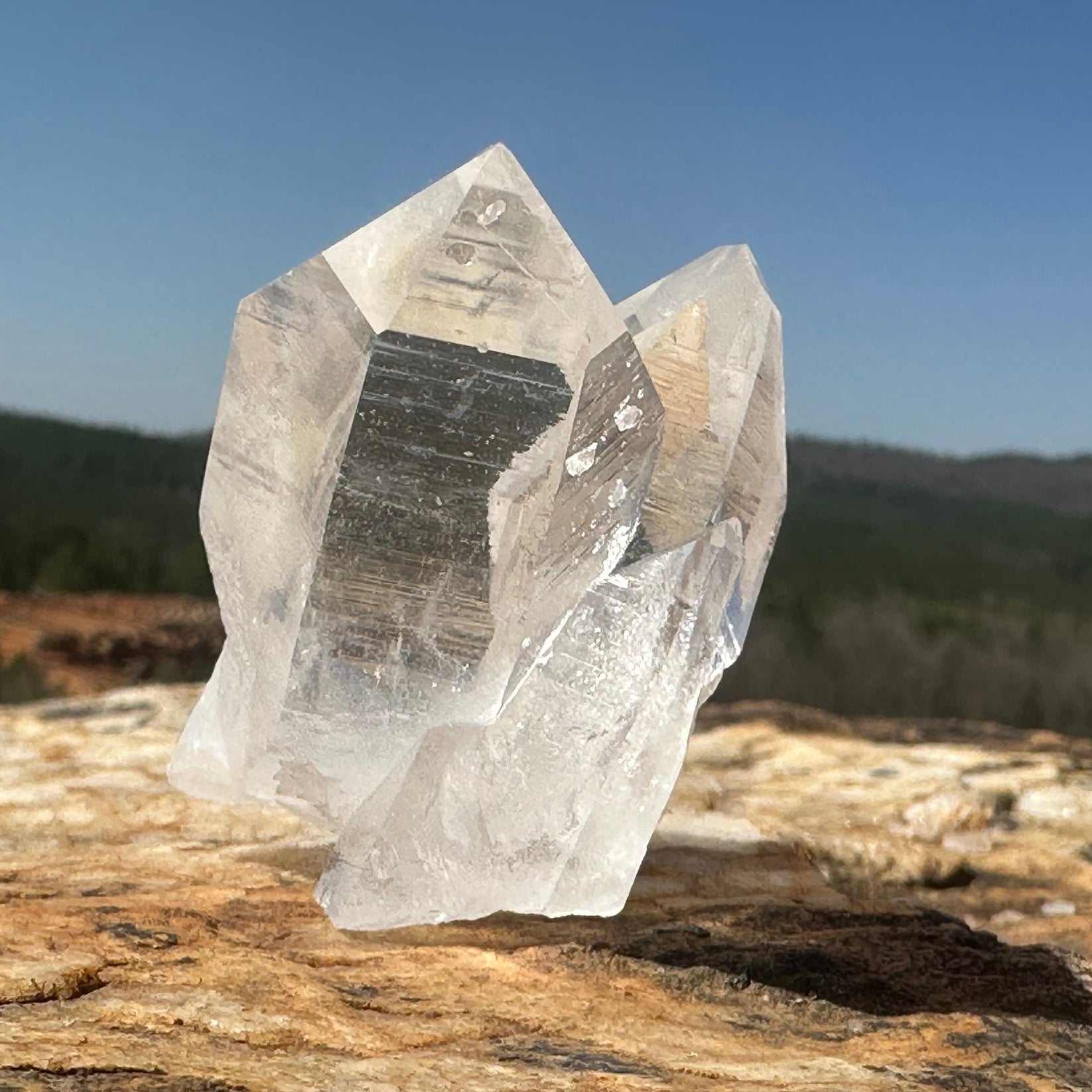Raw Clear Quartz Crystal Cluster – Ron Coleman Mining
