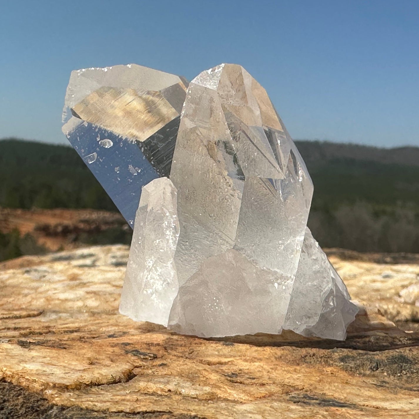 Raw Clear Quartz Crystal Cluster – Ron Coleman Mining