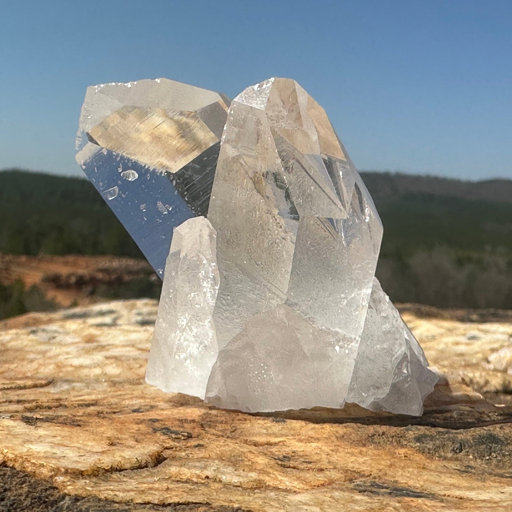 Raw Clear Quartz Crystal Cluster – Ron Coleman Mining